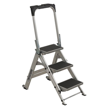 Louisville Step Stool, 3 Steps, 300 lb Load Capacity, 3.6 ft Overall ...