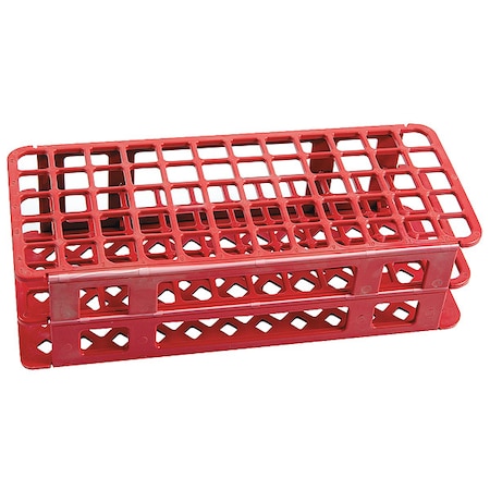 Dynalon Test Tube Rack, 6x12 Format, Red, 2-5/8"H 225655-0001 | Zoro