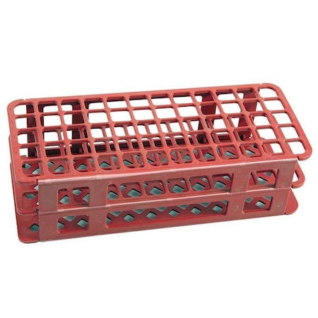 Dynalon Test Tube Rack, 6x15 Format, Red, 2-7/16"H 225645-0001 | Zoro
