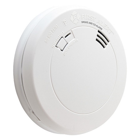 First Alert Carbon Monoxide and Smoke Alarm, 85 dB @ 10 ft, 3V Lithium ...