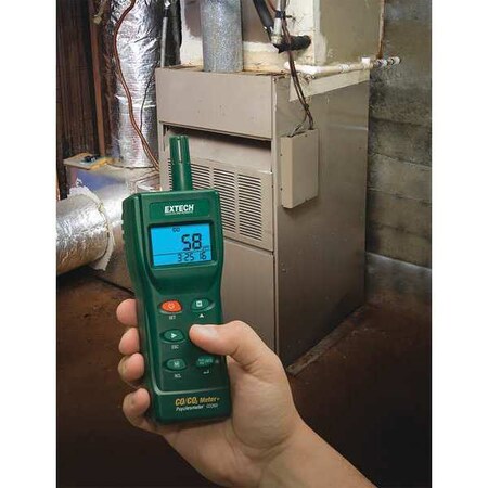 Extech Carbon Monoxide/Carbon Dioxide IAQ Meter CO260 | Zoro