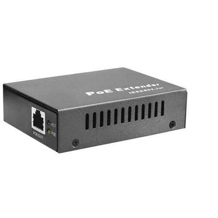 Bv Tech PoE Extender, Camera Inputs 1, 5-13/64" L POE-RP101G | Zoro