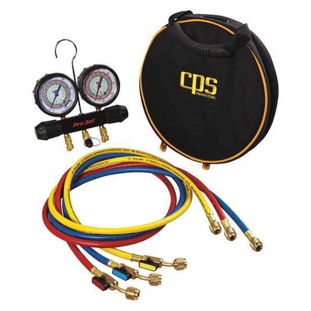 Pro-Set MT2H7P5 $168.14 Mechanical Manifold Gauge Set, 2 Valves | Zoro.com