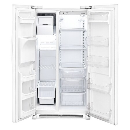 Frigidaire Refrigerator and Freezer, 26 cu ft, Pearl FFSS2615TP | Zoro