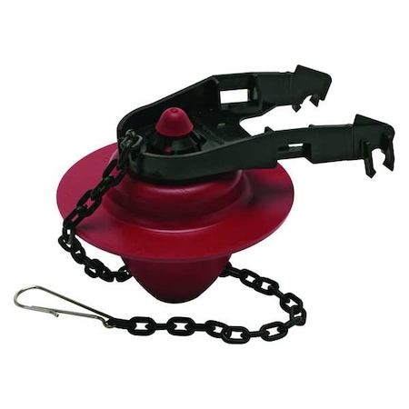 Fluidmaster Toilet Flapper, Rubber, Red/Black, 2-1/4" 501P21G | Zoro