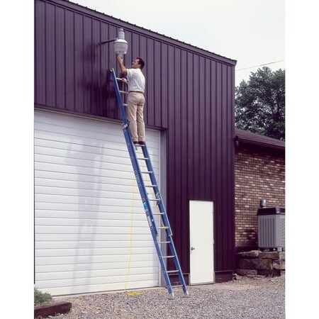 Werner 20 ft Fiberglass Extension Ladder, 250 lb Load Capacity D6020-2 ...