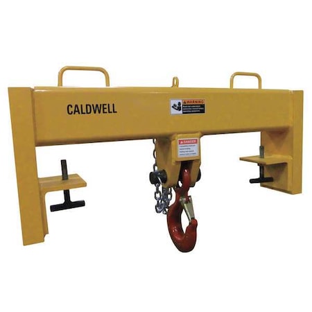 Caldwell Forklift Beam, Fixed Hook, Cap 20,000 lb 10F-10-36 | Zoro