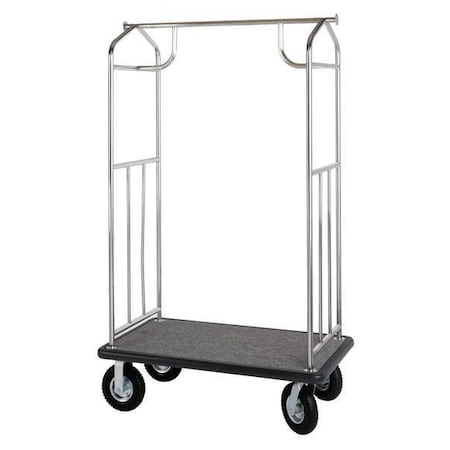 Hospitality 1 Source Bellmans Cart, SS, 42 x 24 x 71 In XDBCSS-8 | Zoro