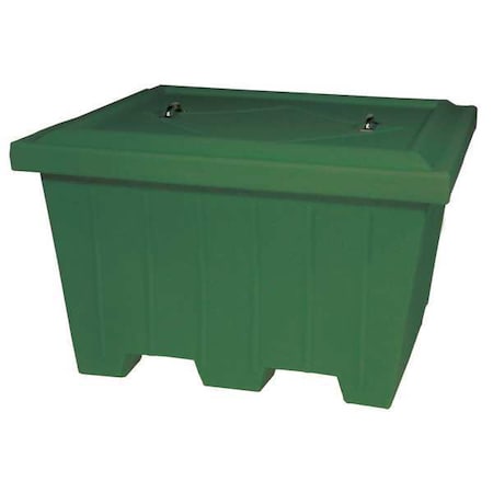 Enpac Green Ribbed Wall Container, Polycarbonate, 51 1/2 in L, 47 1/4 ...