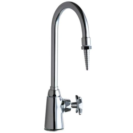 Chicago Faucet Gooseneck Laboratory Faucet, Manual, Single Hole Only ...