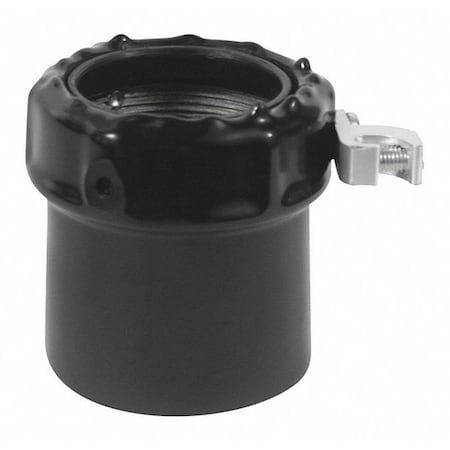 Calbond Conduit Fitting Bushing, 1/2 in, PVC, PVC Coated, Black ...