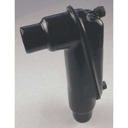 Calbond Conduit Fitting Outlet Body, 1 in, Threaded, PVC, PVC Coated ...