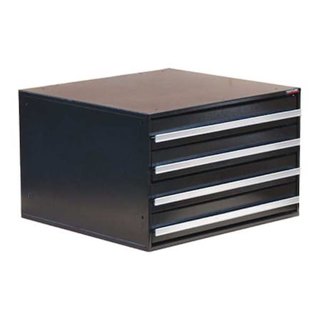 Craftline Modular Drawer Cabinet, Powder Coated, Blk PL-BB-4 | Zoro