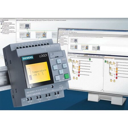 Siemens Controller, 8 Inputs, 4 Outputs 6ED10521MD080BA0 | Zoro