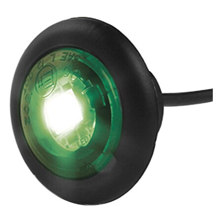 Grote Clearance Marker Light, LED, Green 60824 | Zoro