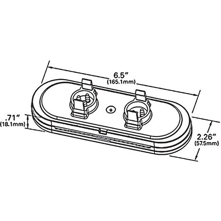 Grote Back-Up Light, LED, Red/Clear 54672 | Zoro