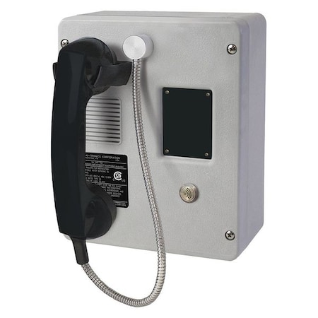 Gai-Tronics Telephone, VoIP/Ethernet, Gy, Surface Mount 247-710AC | Zoro