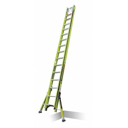 Little Giant Ladders 24 ft. Fiberglass Extension Ladder, 300 lb. Load ...
