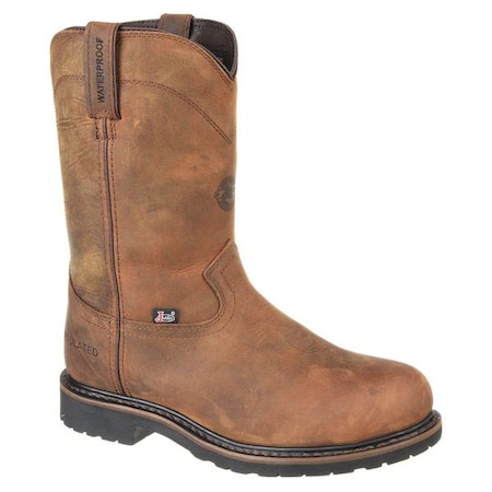 Justin Original Workboots Size 7-1/2 Men's Pull On Steel Work Boots ...