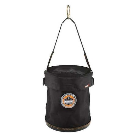 Ergodyne Bottom Bucket-Top, Synthetic Plastic, Black 5653T | Zoro