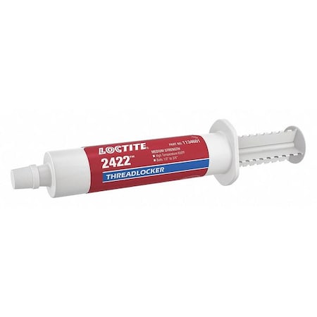 Loctite Threadlocker, LOCTITE 2422, Blue, Medium Strength, Paste, 25.5 ...