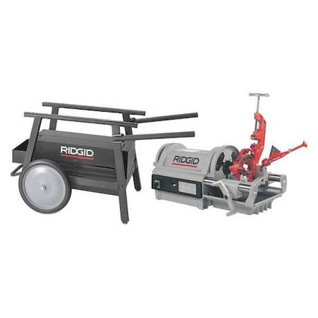 Ridgid Pipe Threading and Cutting Machines, 1/4 in to 4 in, Rod: 1/4 in ...