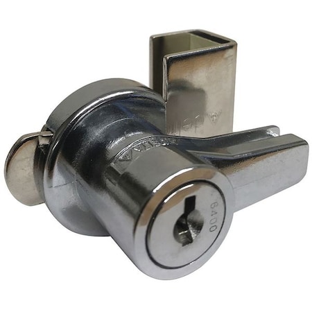 Delta Lock Sliding Door Lock, Polished chrome, 1/4 For Door Thickness ...