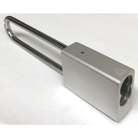 Delta Lock Padlock, Keyed Different, Long Shackle, Rectangular Aluminum ...