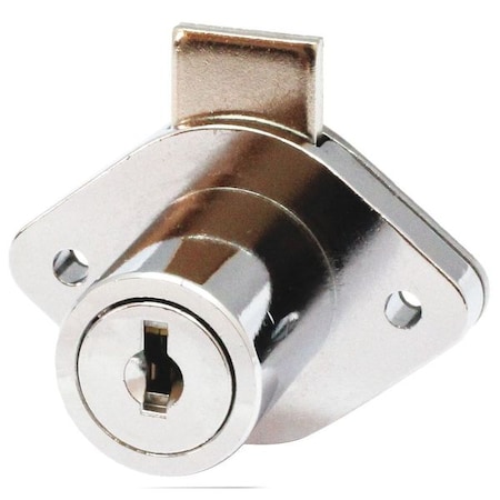 Delta Lock Key Retaining Lock, Polished Chrome, 1 in For Door Thickness ...