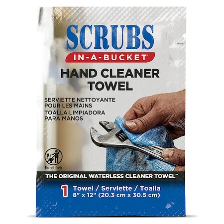 Scrubs Hand Cleaning Towels, 8 in x 12 in, Scrubs-in-a-Bucket, 100 ...