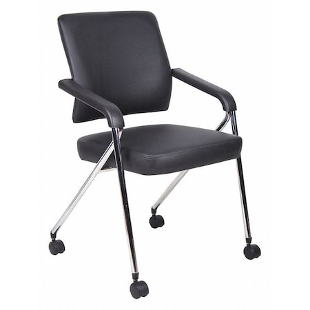 Boss Stacking Chair, Overall 33-1/2" H, PK2 B1800-CP-2 | Zoro