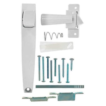 Wright Products Push Button Latch, White V333WH | Zoro
