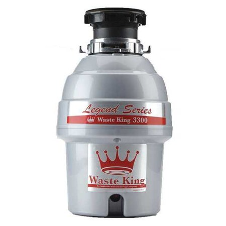 Waste King Legend Garbage Disposer, Insulated, 3/4 HP 3300WAS | Zoro