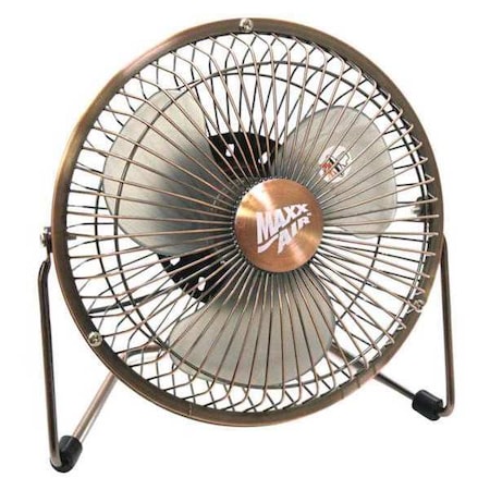 Maxx Air Desk Fan, Table Fan, Portable Fan, USB Fan, 1 Speeds, Copper ...