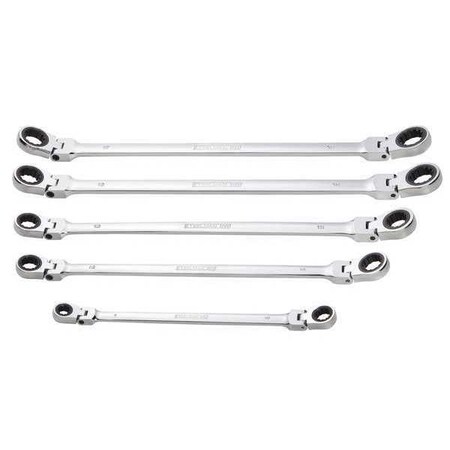 Steelman Non-Reverse Ratchet Wrench Set, 5 Pieces 96747 | Zoro