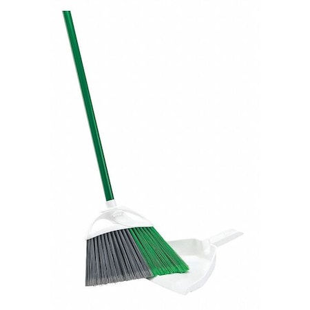 Libman Libman Precision Angle Broom with Dust Pan Set, 11 in Wide Sweep ...
