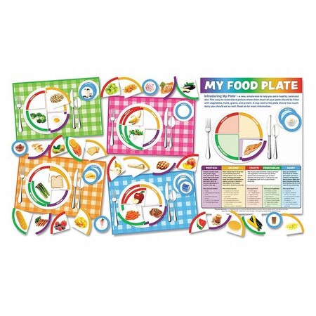 Scholastic Bulletin Board, My Food Plate, Poster, PK50 9780545417440 | Zoro