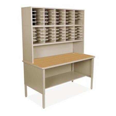 Mailroom 50 Adjustable Slot Literature Organizer w/Riser UTIL0044 | Zoro
