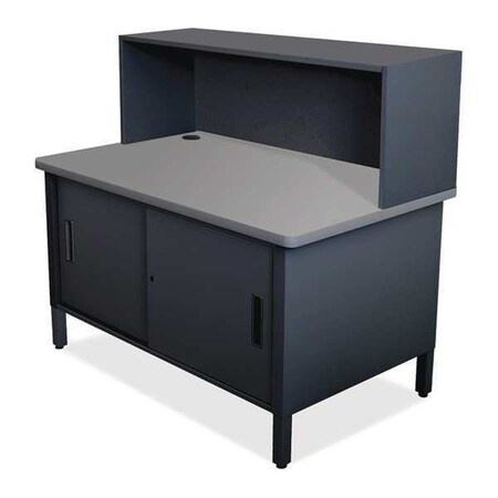 Marvel Mailroom Mailroom Utility Table w/Cabinet, Riser UTIL0076/BK | Zoro