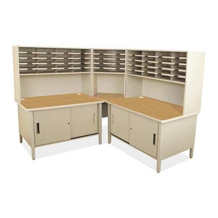 Marvel Mailroom 50 Slot Mailroom Organizer w/Cabinet, Riser UTIL0055/UT ...