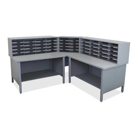 Marvel Mailroom 50 Slot Mailroom Organizer, 2 Storage Shelves UTIL0062 ...