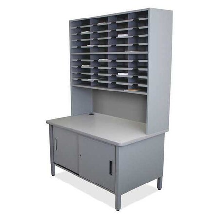 Marvel Mailroom 40 Slot Mailroom Organizer w/Cabinet, Riser UTIL0064/AT ...