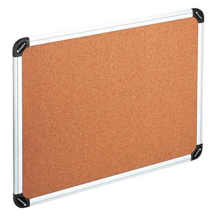 Universal One Cork Bulletin Board 48"x36", Aluminum Frame UNV43714 | Zoro