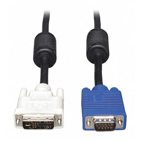 Tripp Lite DVI to VGA Cable, RGB, DVI-A, HD15 M/M, 10ft P556-010 | Zoro