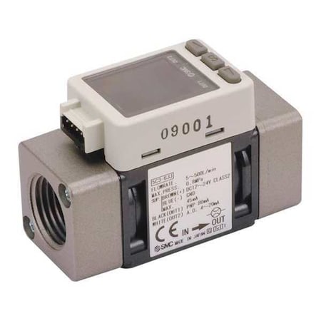 Smc Digital Flow Switch 5-500 L/min PFMB7501-N04-F-R | Zoro