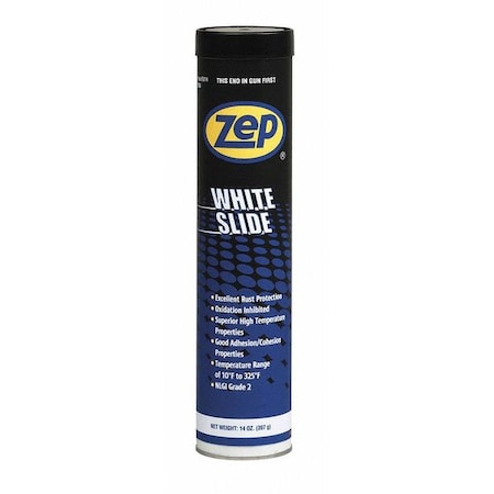 Zep White Slide, Food Grde Grease, 14 Oz., PK10 301401 | Zoro