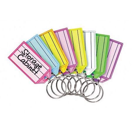 Steelmaster Tag, Key, Insert, Assorted, PK4, White, Purple, Blue, Green ...