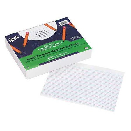 Pacon Paper, Handwriting, White, PK500 2421 | Zoro