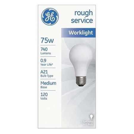 Ge Bulb, 75W, A19 GEL18274 | Zoro