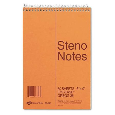 National 6 x 9" Green Steno Pad 36646 | Zoro